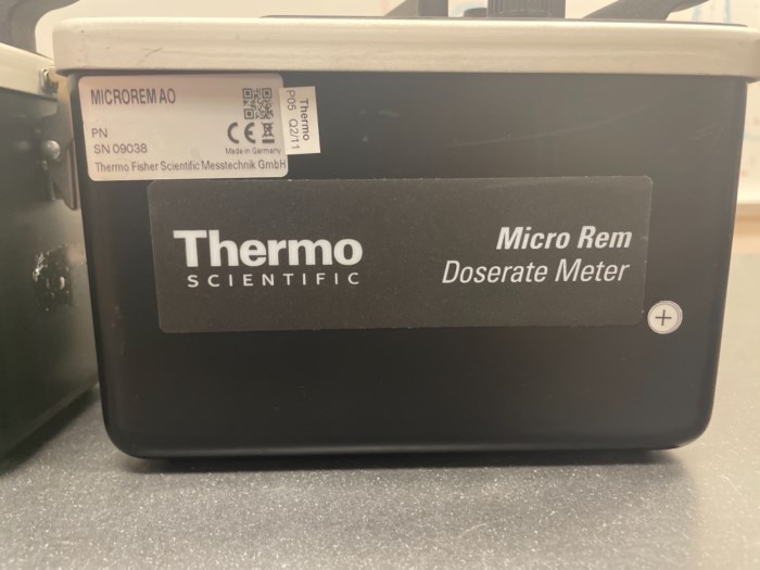 Lot of (2) Thermo Scientific Micro REM Dose Rate Meters for sale