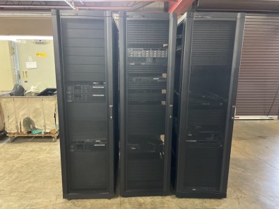 Lot of (3) APC Server Cabinets for sale
