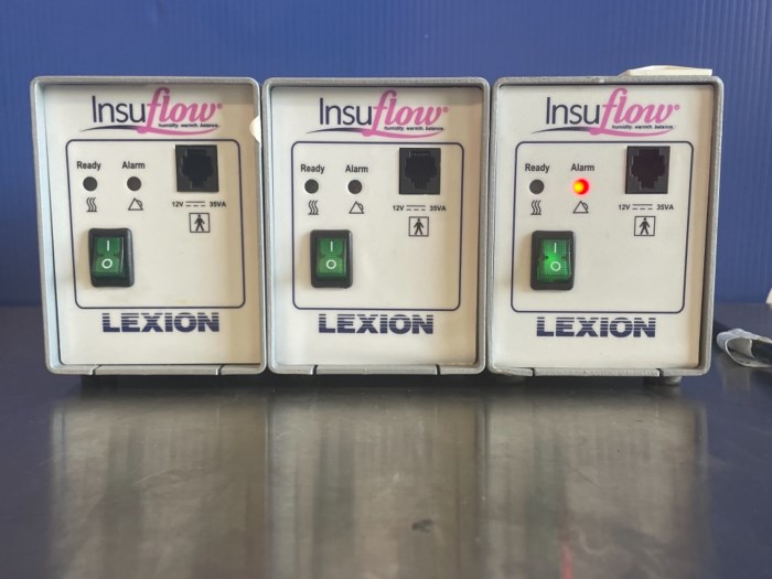 Lot of (3) Lexion Insuflow Insufflation Unit for sale