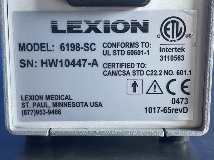 Lot of (3) Lexion Insuflow Insufflation Unit for sale