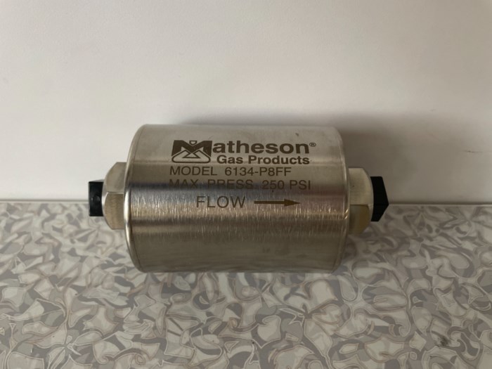 Lot of (3) Matheson Gas Products Model 6134-P8FF Particle Filters for sale