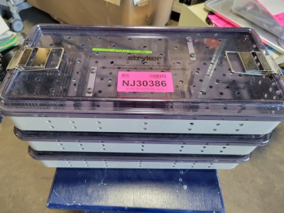 Lot of 3 Stryker 233-032-105 Sterilization Cases for sale