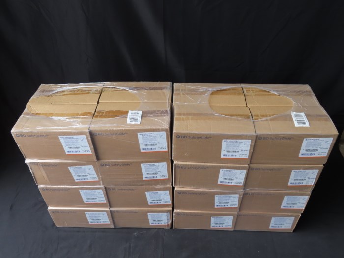 Lot of 32 BD 305905 Syringe, 3mL BD SafetyGlide, 23G x 1" for sale