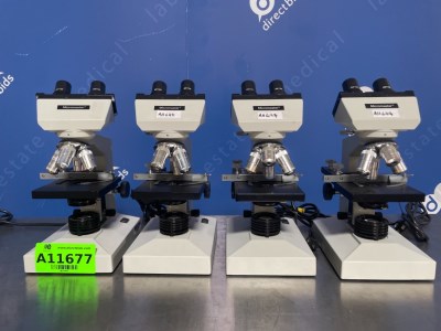Lot of (4) Fisher Scientific Micromaster Microscope Model VSHL-4D for sale
