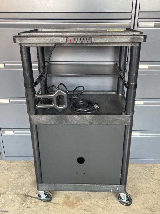 Lot of (4) Rolling Media Carts for sale