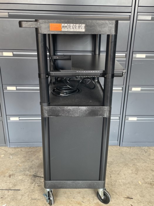 Lot of (4) Rolling Media Carts for sale