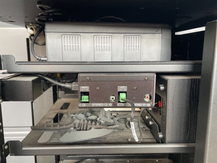 Lot of (4) Rolling Media Carts for sale