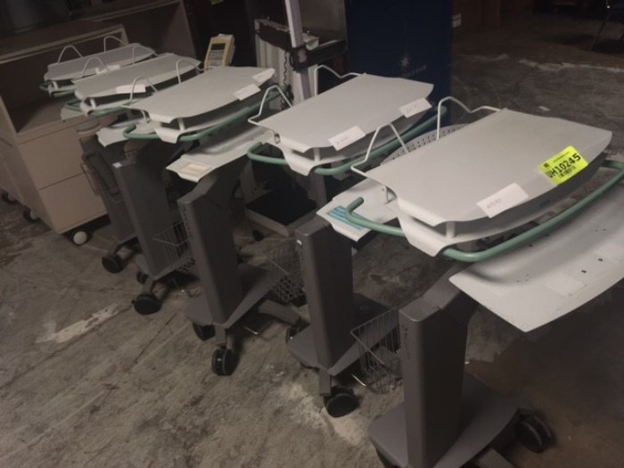 Lot of (7) Computer Carts for sale