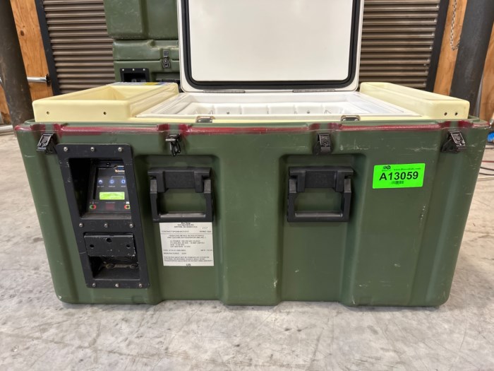 Lot of 5 Hemacool Mobile Blood Storage and Cooling Refrigerator HMC-MIL ...