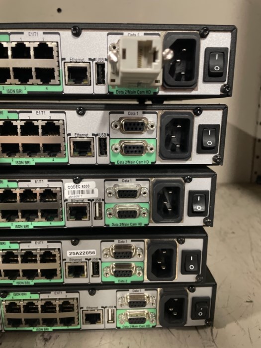 Lot of (5) Tandberg TTC6-08 VC Receivers for sale