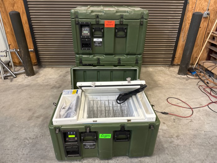 Lot of 6 Hemacool Mobile Blood Storage and Cooling Refrigerator HMC-MIL ...