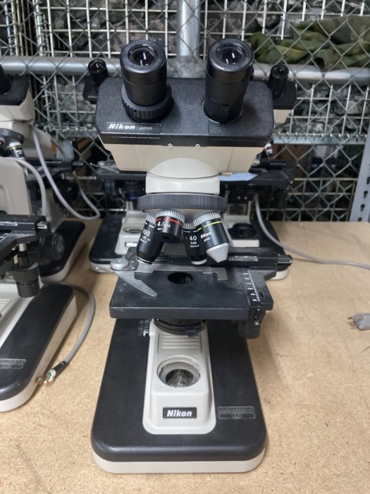 Lot of (8) Nikon Alphaphot-2 YS2 Tabletop Microscopes for sale