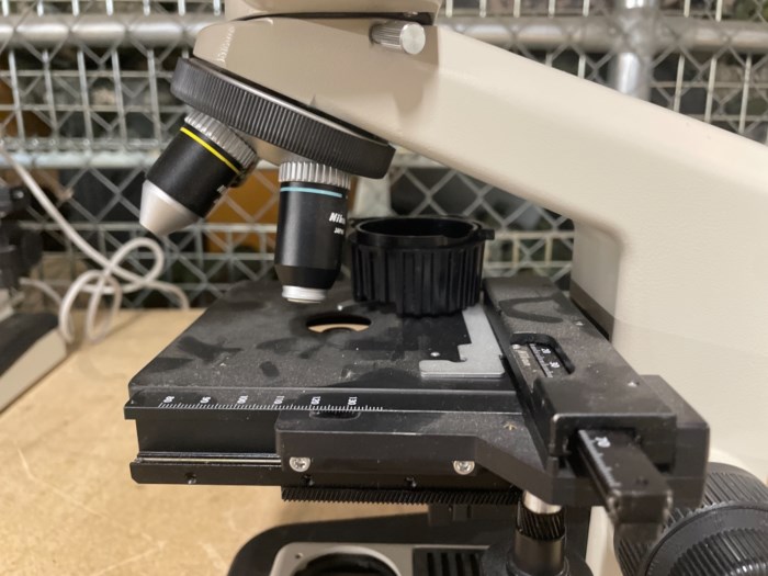 Lot of (8) Nikon Alphaphot-2 YS2 Tabletop Microscopes for sale