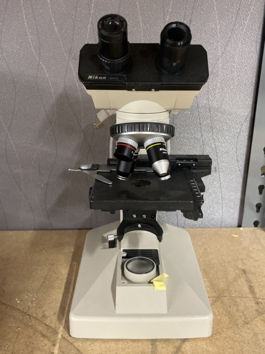 Lot of Approximately (10) Assorted Tabletop Microscopes for sale