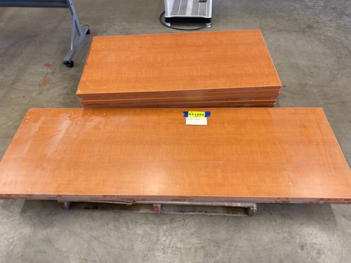 Lot of Approximately (9) Finished Wooden Boards for sale
