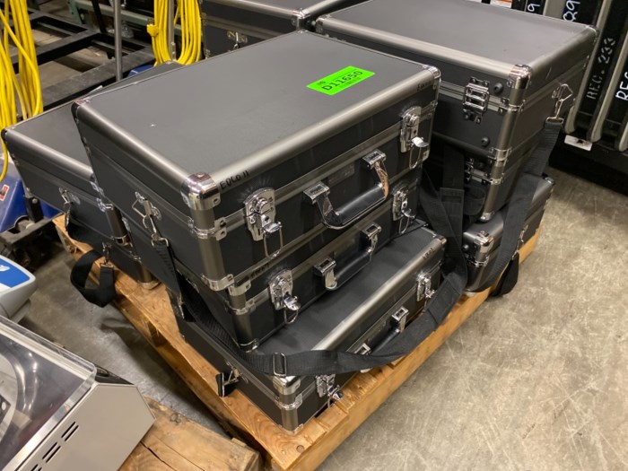 Lot of estimated (11) Heavy Duty Metal Modular Cases for sale Lot of estimated (11) Heavy Duty Metal Modular Cases for sale