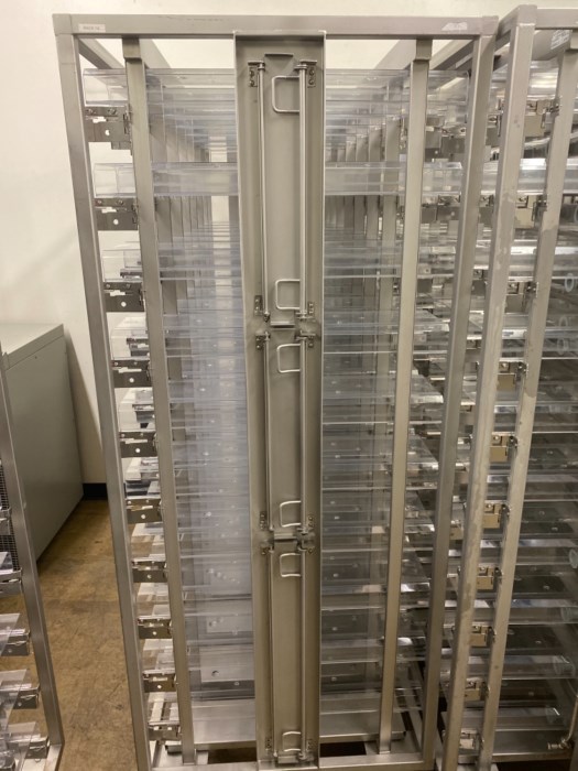 Lot of estimated 17 ventilation racks by lab products for sale