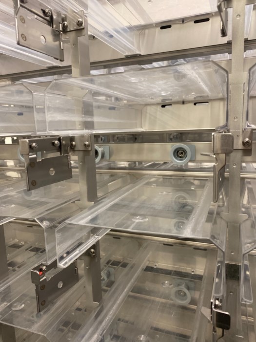 Lot of estimated 17 ventilation racks by lab products for sale