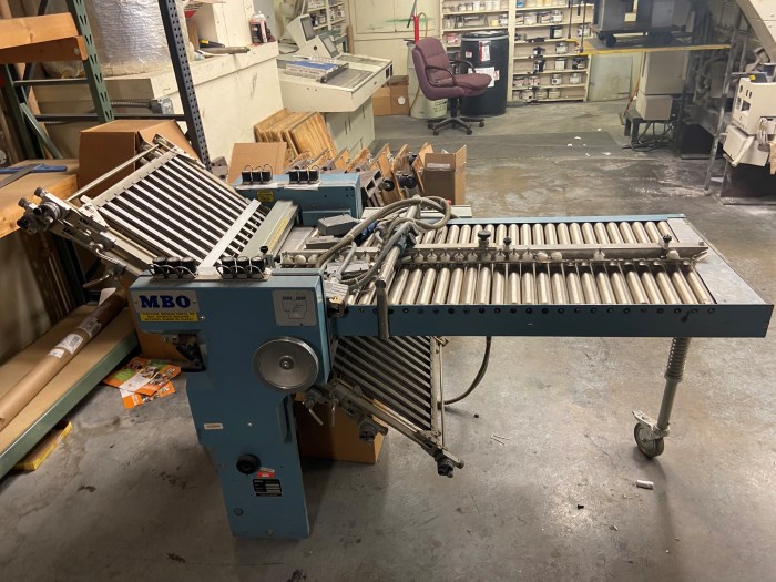 Lot of Folder MBO Floor Model T49 and Folder MBO Right Angle B20-2-204 ...