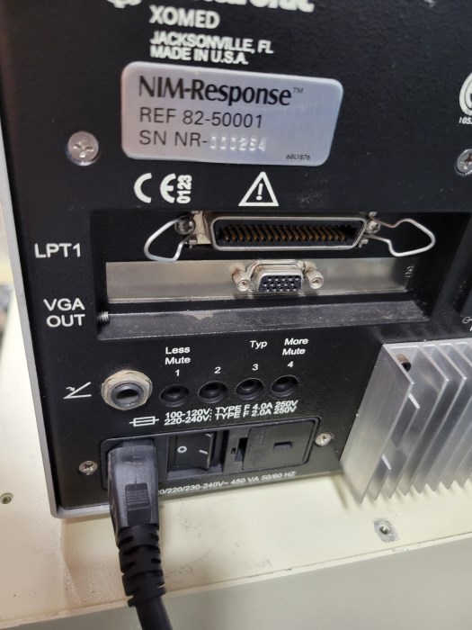 MEDTRONIC NIM-RESPONSE 82-50001 NERVE MONITOR for sale
