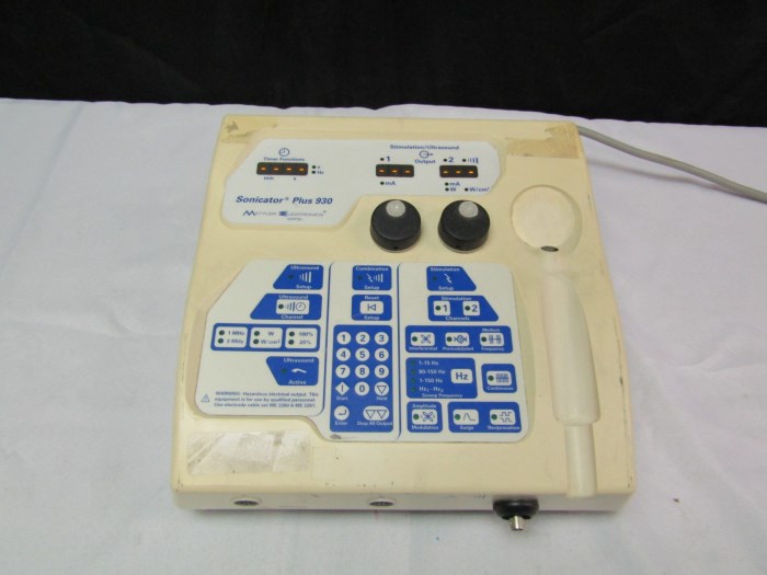 METTLER ELECTRONICS Sonicator Plus 930 Ultrasound Therapy Unit for sale