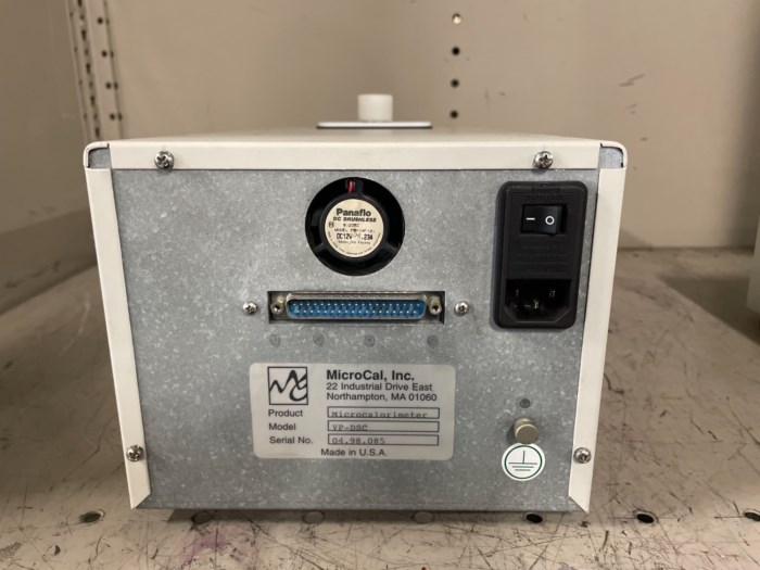 MicroCal Inc. MicroCalorimeter & ThermoVac Sample Degassing ...