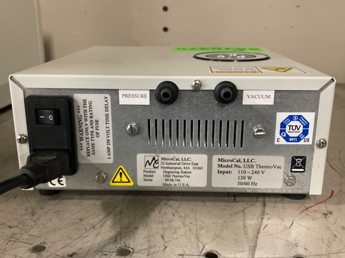 MicroCal Inc. MicroCalorimeter & ThermoVac Sample Degassing ...