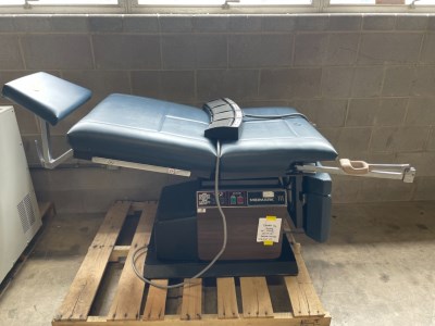 Midmark 111 Adjustable Hospital Bed with Extendable Stir-Ups for sale