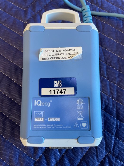 Midmark IQecg w/ Travel Case & Training DVD for sale