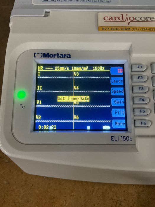Mortara Cardiocore ELI 150 EKG Machine w/ Disposable ECG Monitoring ...