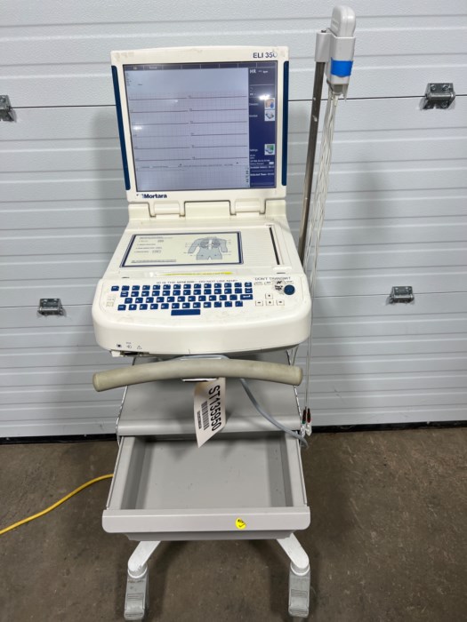 Mortara ELI 350 EKG on Cart for sale