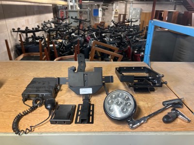 Motorola XPR 4550 & Assorted Mounts & Police Car Accessories for sale