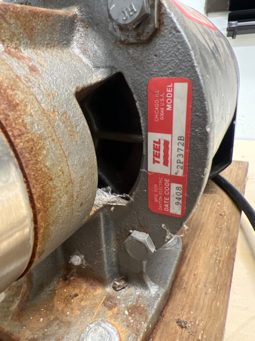 Mounted Teel Model: 2P372B Pump w/ Dayton Model: 9K860A 1/3 HP Jet Pump ...