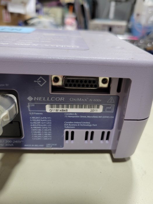 Nellcor Oximax N-600x Pulse Oximeter for sale