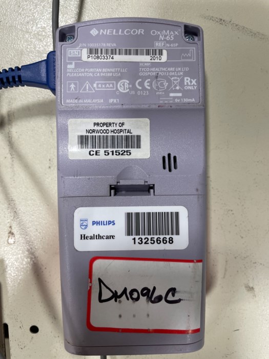 Nellcor OxiMax N-65 Pulse Oximeter for sale