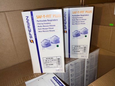 New lot of (10) boxes of Sperian Saf-T-Fit Plus N95 Masks and Particle ...