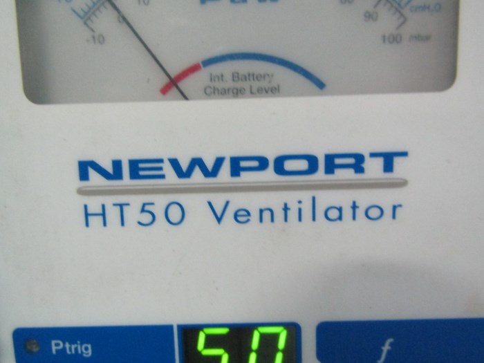 Newport Medical HT50 Ventilator W/ Stand for sale