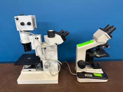 Nikon Alphaphot-2 YS2 Microscope + Leitz Diavert Microscope for sale