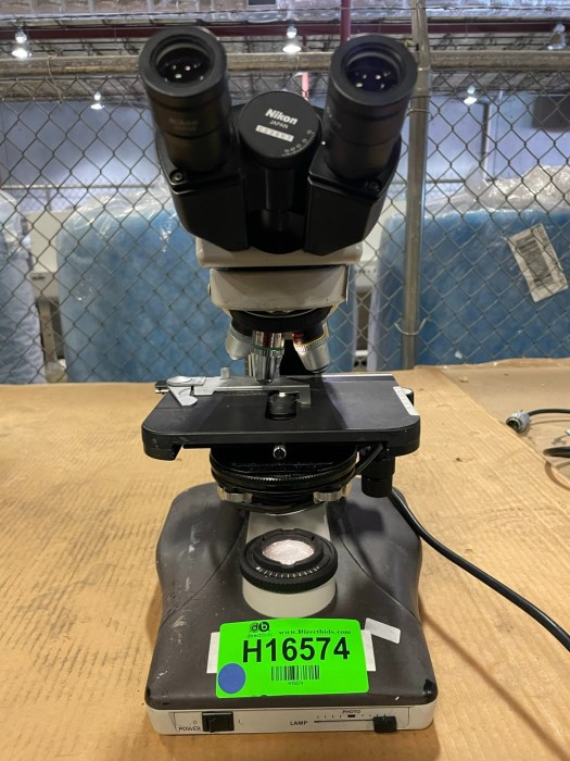 Nikon Labophot-2 Microscope *Powered on at time of auction* for sale