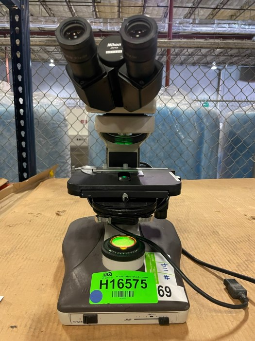 Nikon Labophot-2 Microscope *Powered on at time of auction* for sale