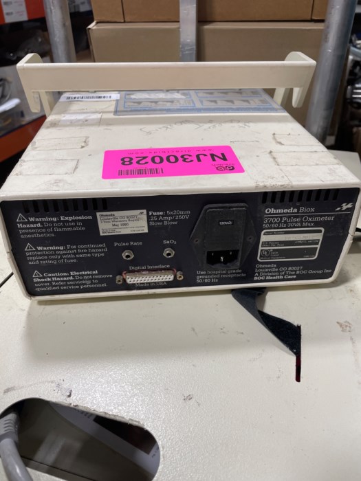 Ohmeda Biox 3700 Pulse Oximeter for sale