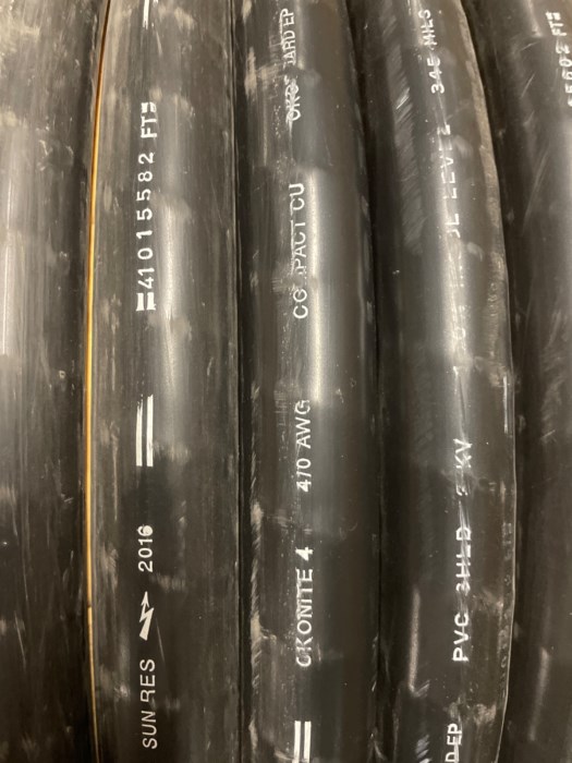 Okonite Class 1 Cable (Lot of 3 Spools - Incomplete) for sale