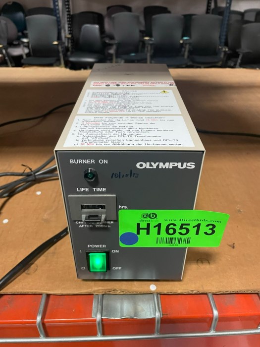 Olympus BH2-RFL-T3 100W High Pressure Mercury Burner Power Supply ...