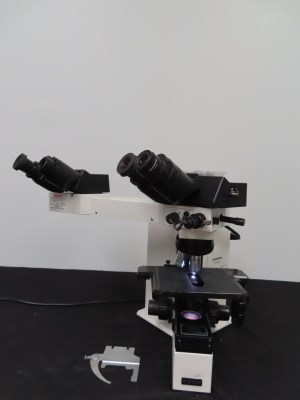 Olympus BX40F Microscope with 4 OBJECTIVES 4X,10X,20X,40x for sale