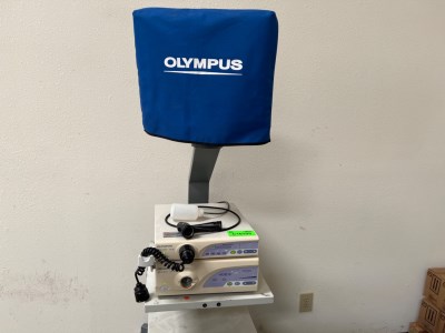 Olympus cart with EVIS CLV-160 & CV-160 and Monitor for sale