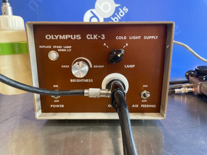 Olympus CLK-3 Light Source with Endoscopy Camera Wand for sale