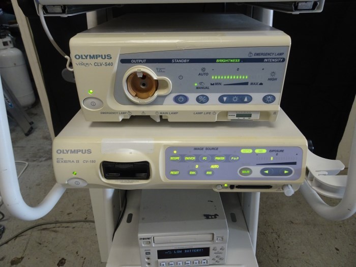 Olympus CV-180 EVIS EXERA II Complete Video Endoscopy Tower System #2 ...