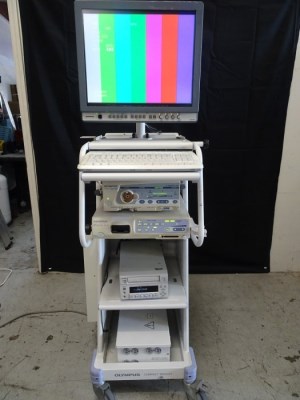 Olympus CV-180 EVIS EXERA II Complete Video Endoscopy Tower System #2 ...