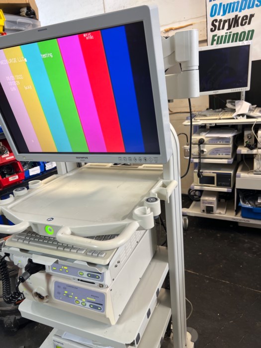 Olympus GI 180 system, CV-180, CLV-180 OEV-261H MONITOR for sale