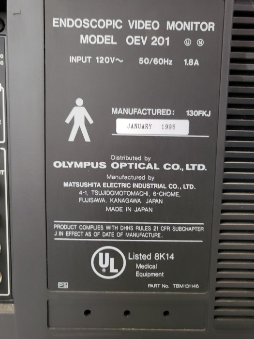 Olympus OEV201 Endoscope Monitor & CLE-10 Light Source for sale